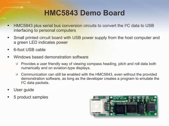 HMC5843 3-Axis Electronic Compass | PPT
