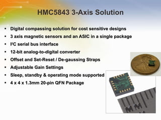 HMC5843 3-Axis Electronic Compass | PPT | Consumer Electronics ...