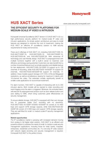 Honeywell hus xact_4_0_ds | PDF