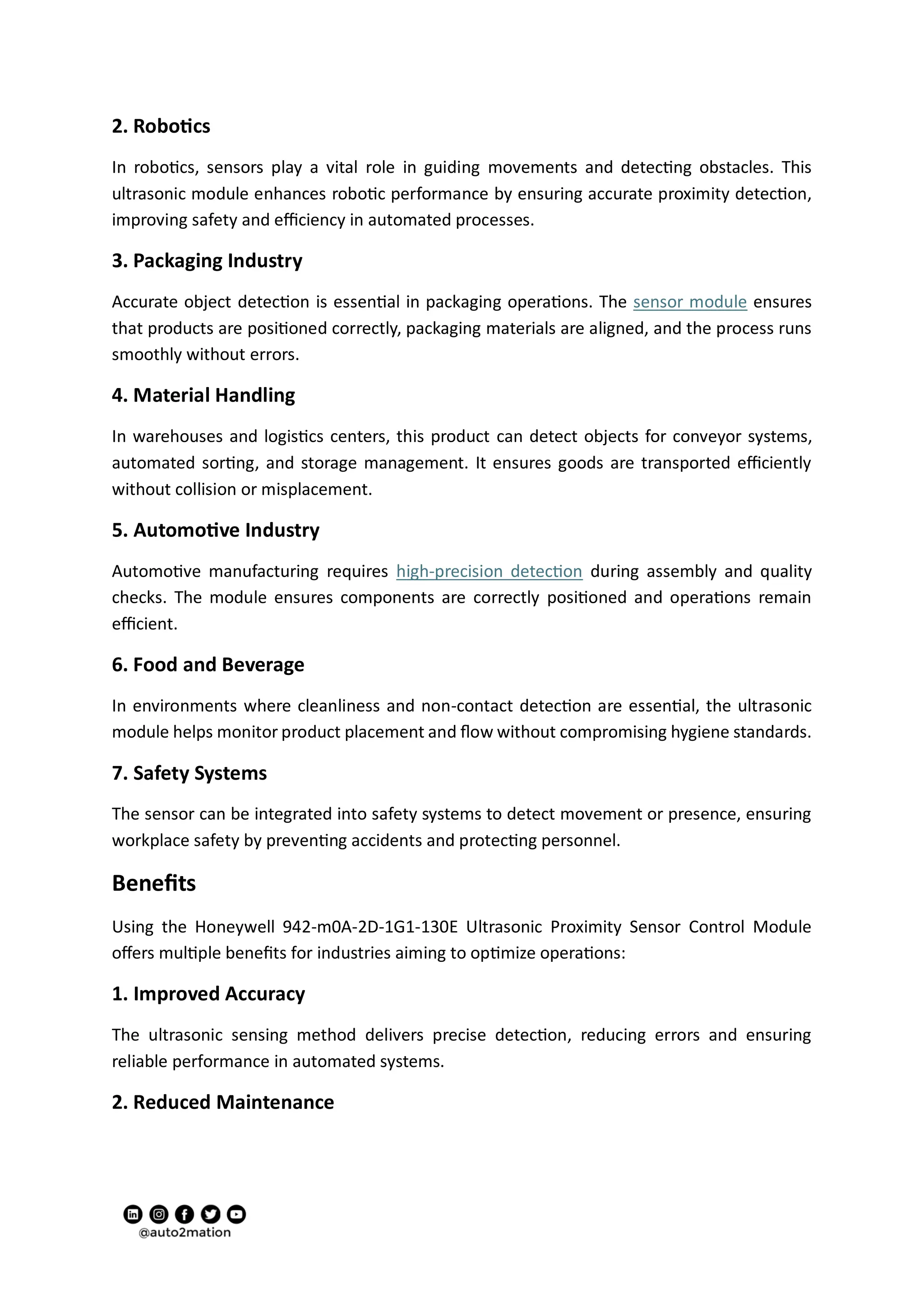 Honeywell Ultrasonic Proximity Sensor Control Module.pdf
