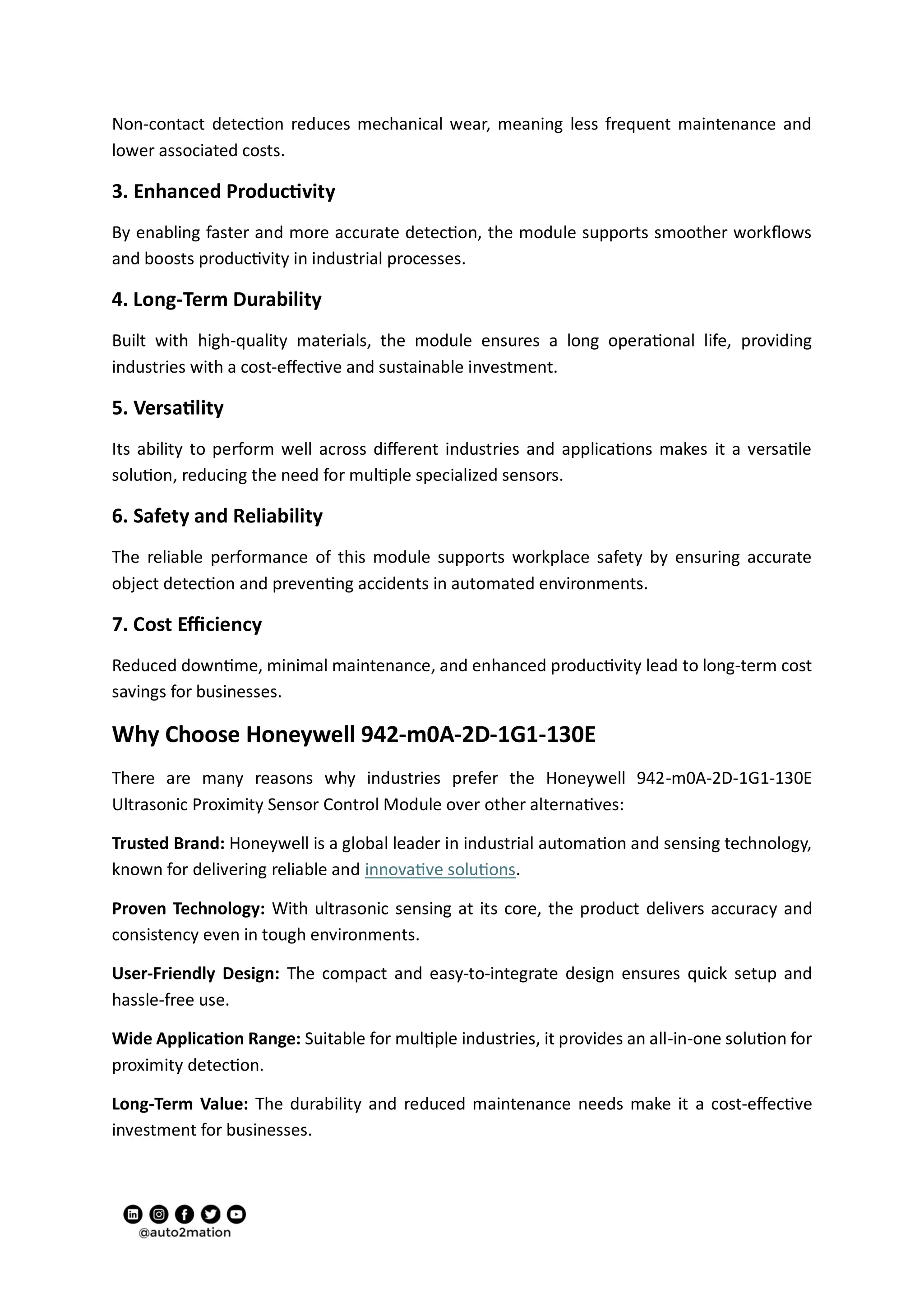 Honeywell Ultrasonic Proximity Sensor Control Module.pdf