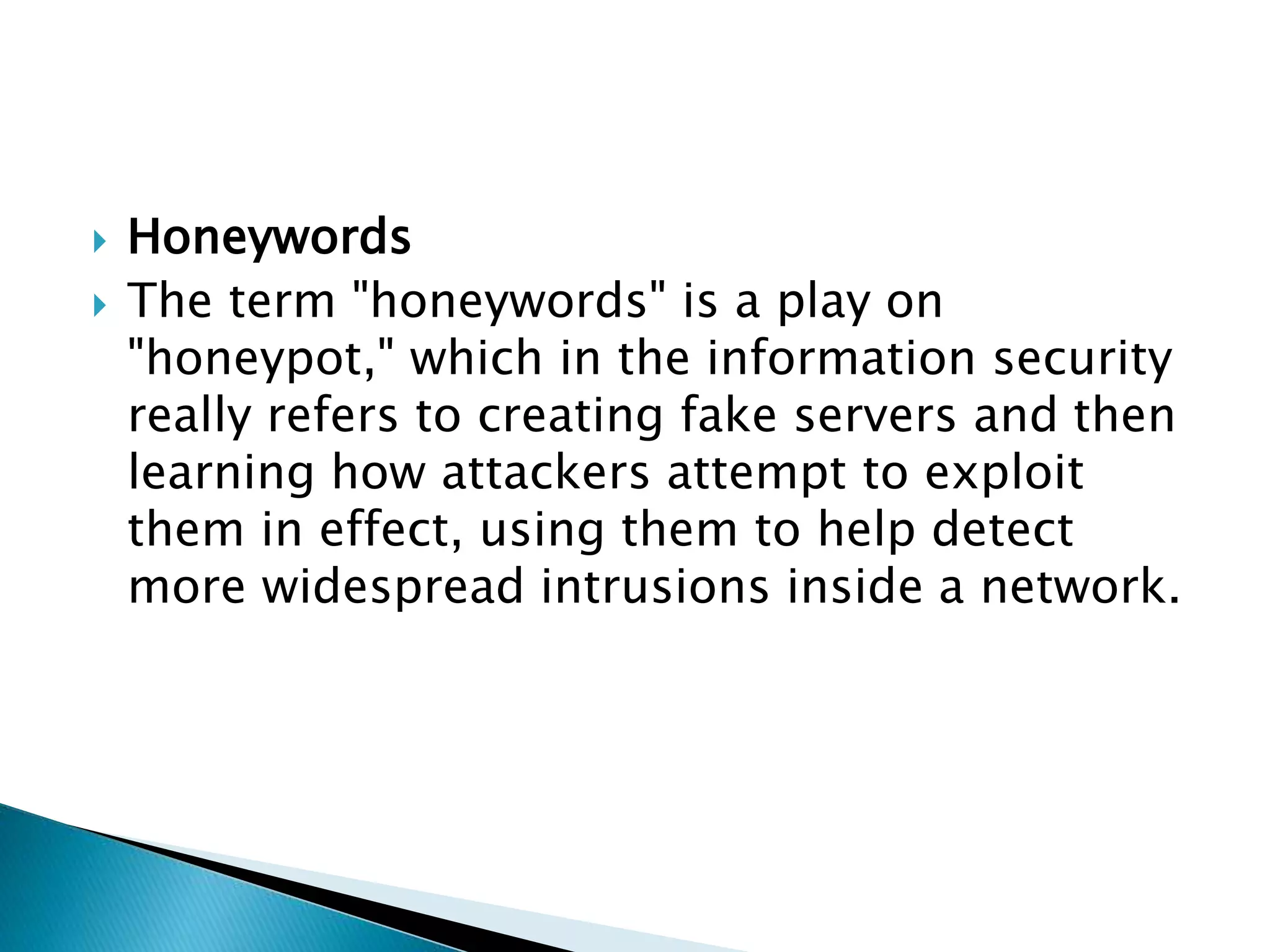 Honeywords | PPT