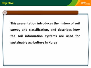 Soil and Environmental Information System of KoreaSystem Korea by S.Y ...