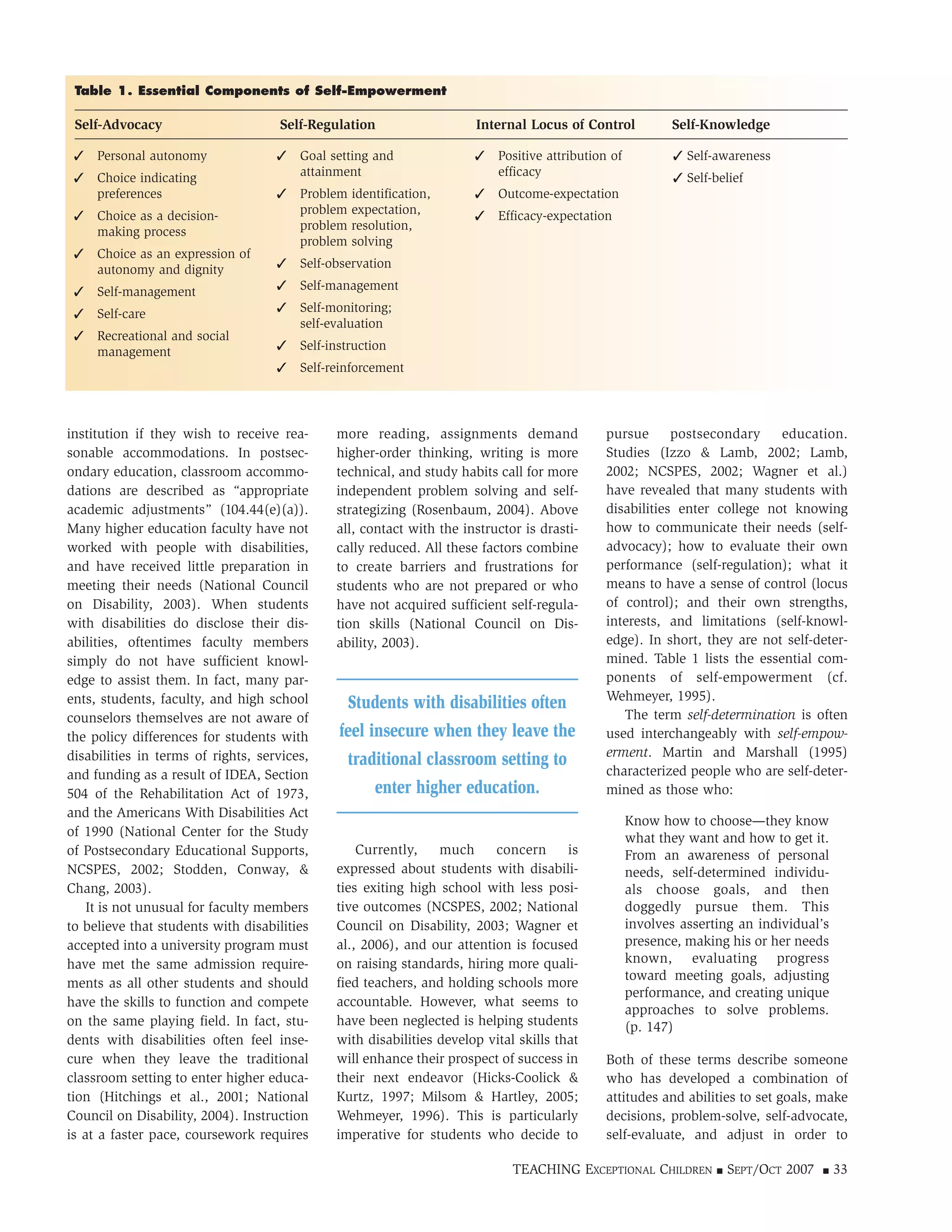 Preparing Students for Postsecondary Education | PDF