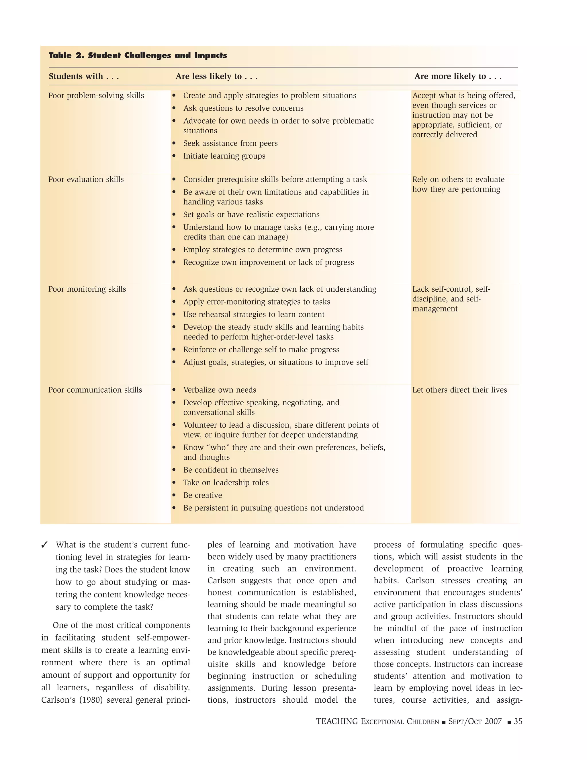 Preparing Students for Postsecondary Education | PDF