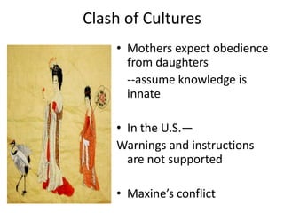 Hong kingston's The Woman Warrior : Culture and Talk-stories | PPTX ...