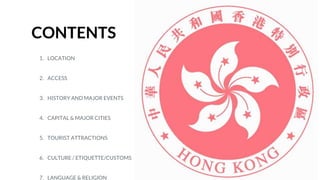 Tourism:Hong Kong | PPTX