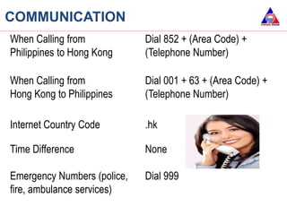 PDOS ONLINE | MODULE 2.1 | Working Overseas - Hong Kong | PPTX