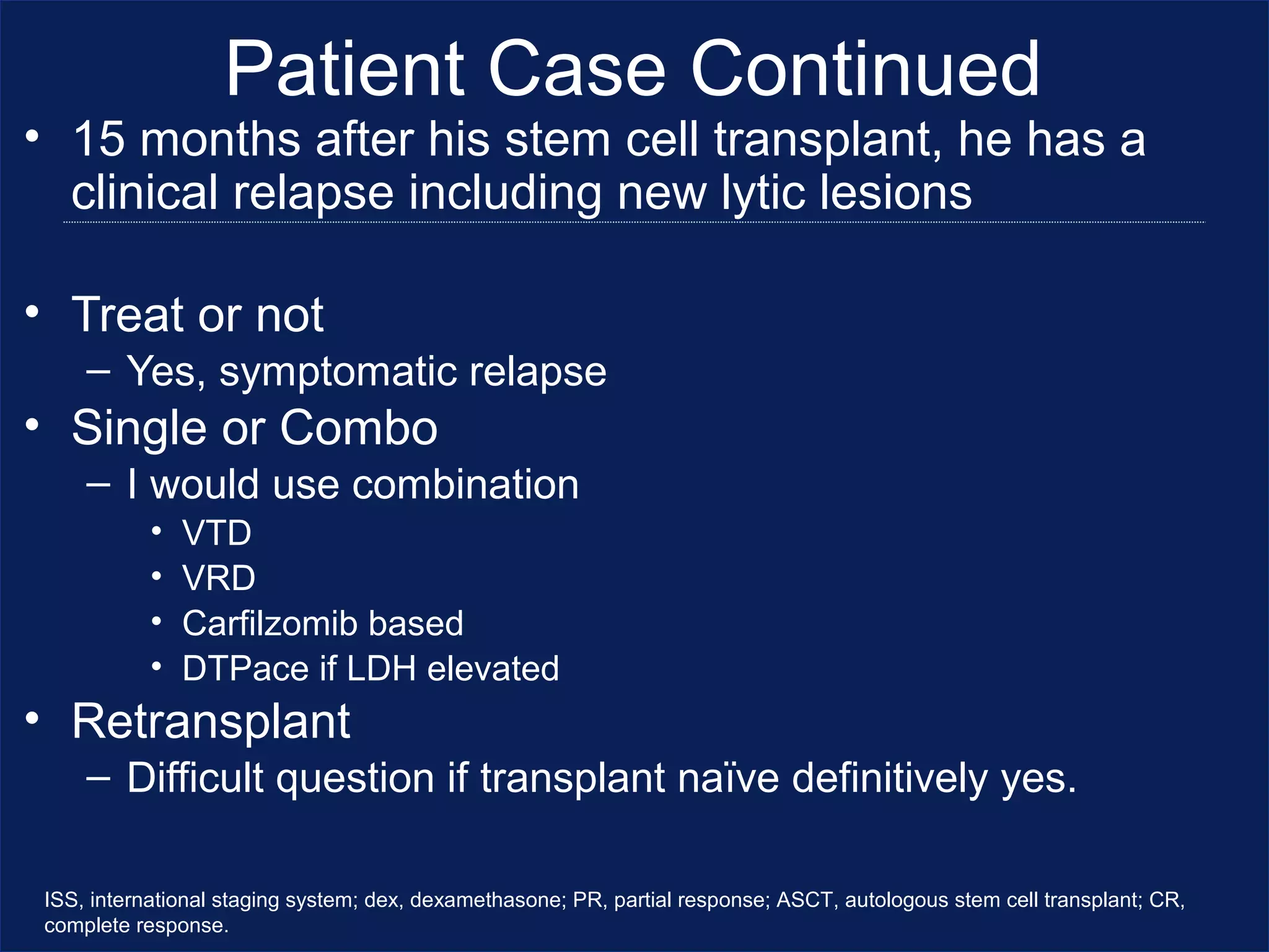 Relapse Myeloma | PPT