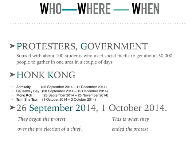 Hong kong Protest ppt | PPT