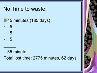 Hong, Maximizing Instructional Time | PPT