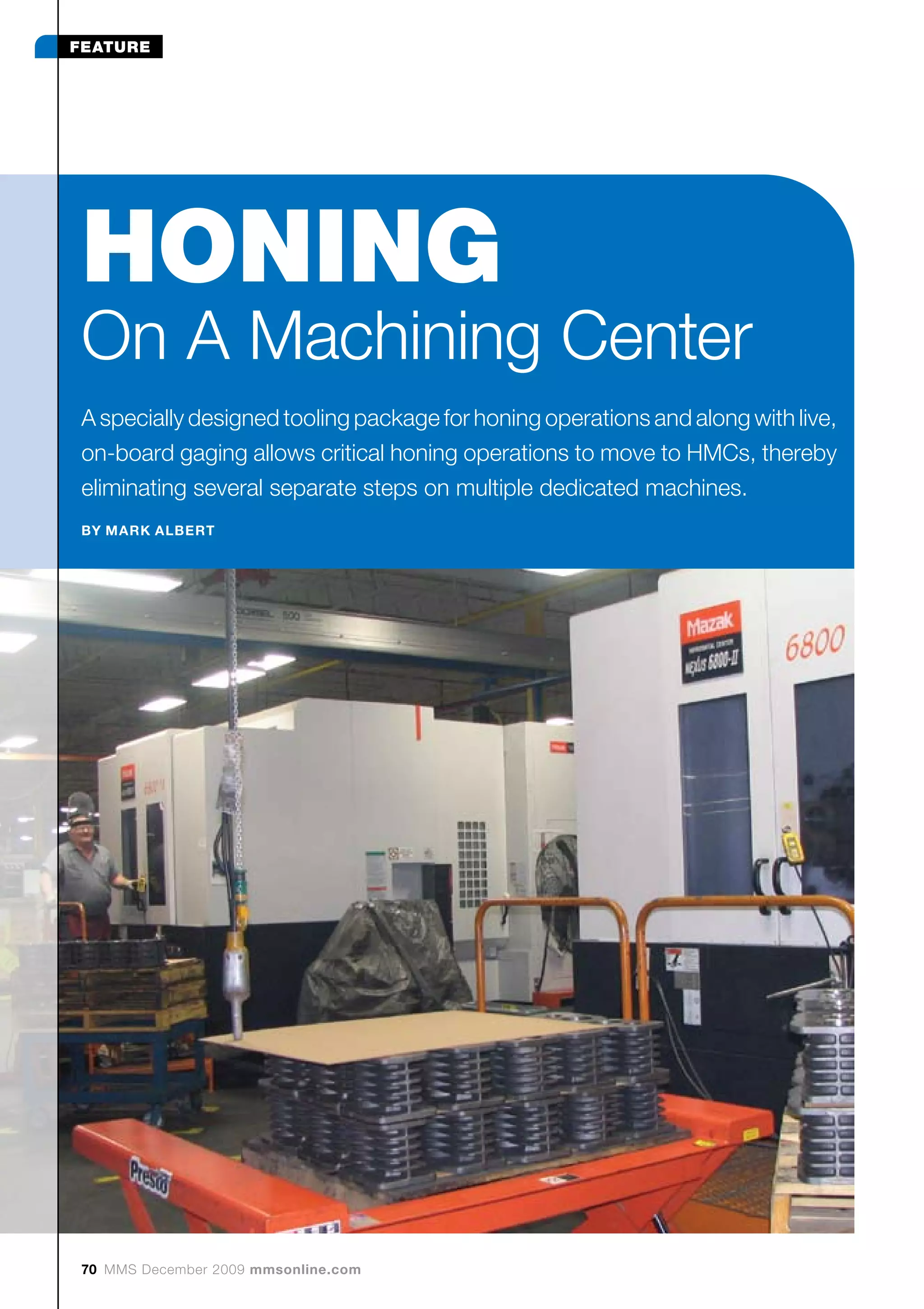 Honing on a Machining Center | PDF