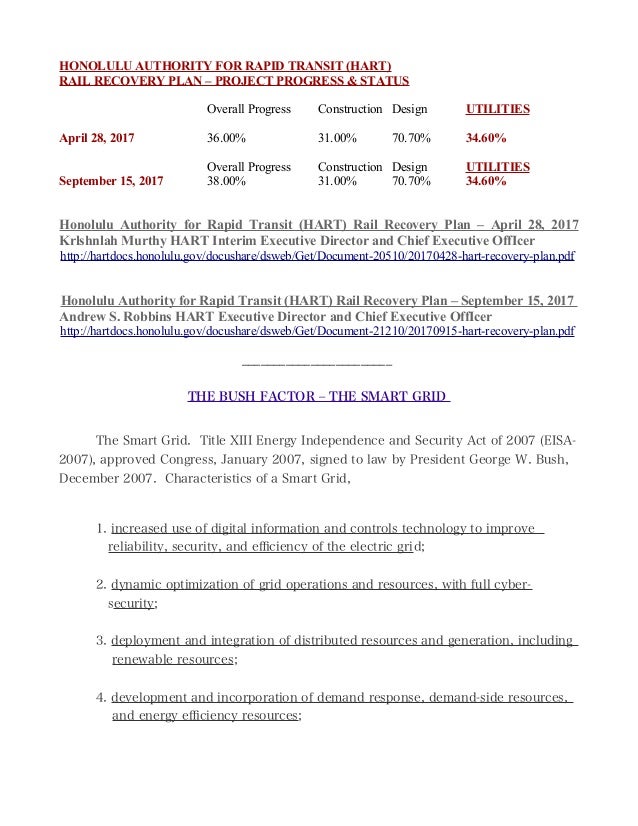 Honolulu Authority for Rapid Transit (HART) - The Hard Reality - The