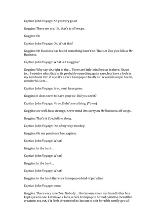 Honopopo script 8 | DOCX | Reptiles | Pets