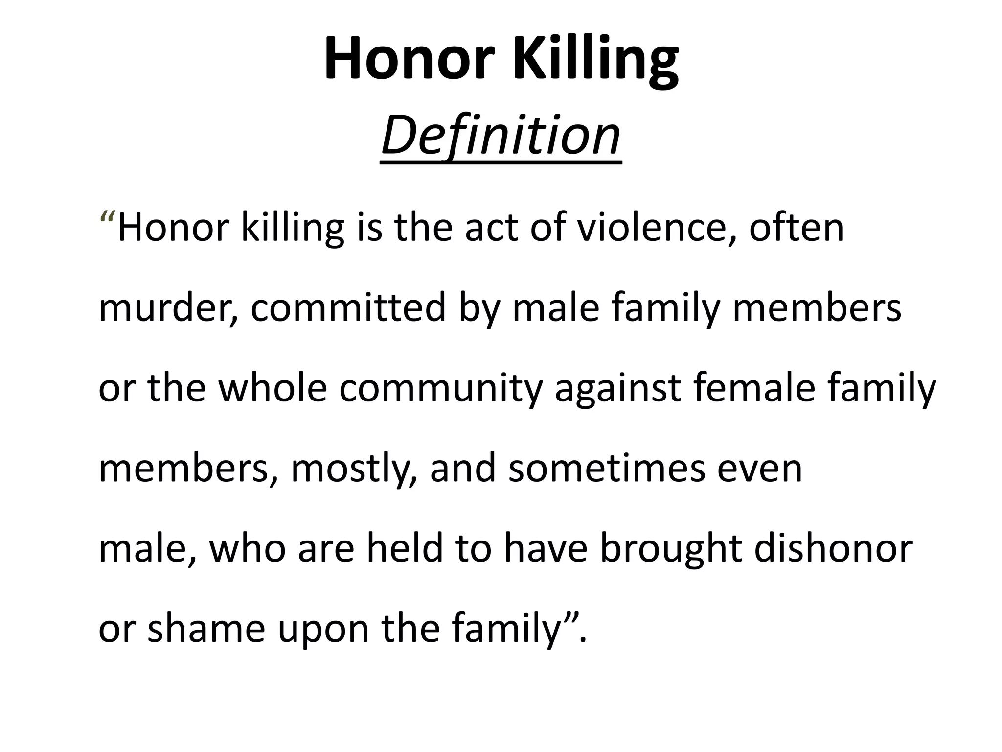 Honor Killing 3 Finished.Pptx [ Autosaved] | PPTX