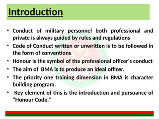 Honour Code and its purpose, the honour code to live by | PPTX