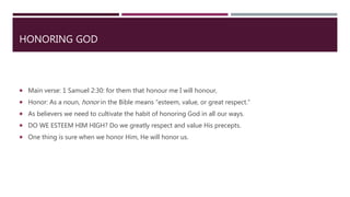 Honor god | PPTX
