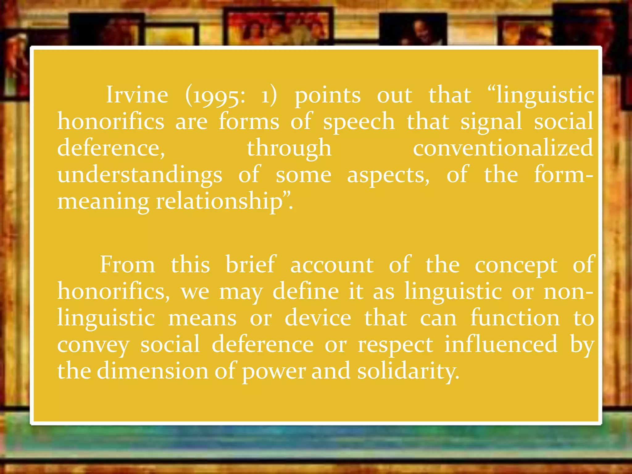 Honorifics (1) by carlo salvador r. catalan | PPTX