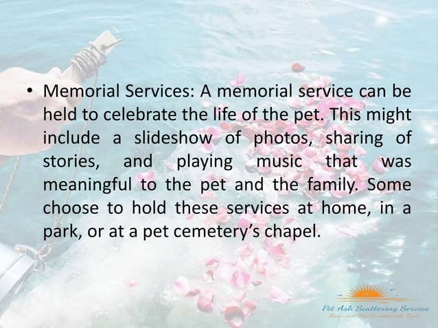 Honoring Our Beloved Pets: The Importance and Rituals of Pet Funerals | PPT