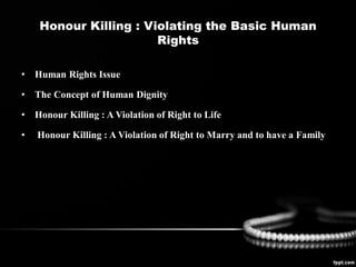Honor killing by Debasree Debnath. | PDF | Marriage and Civil Unions ...