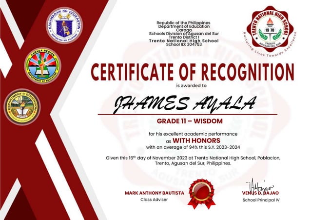 HONORS-CERTIFICATE (1).pptxn honor roll certificate is a customizable ...