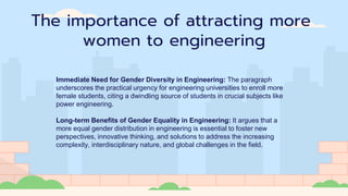 Gender Bias in Engineer, Honors 203 Project | PPTX