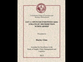 UA Honors and awards | PPTX
