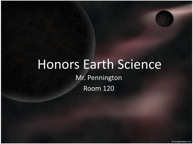 Honors Earth Science Introduction | PPT
