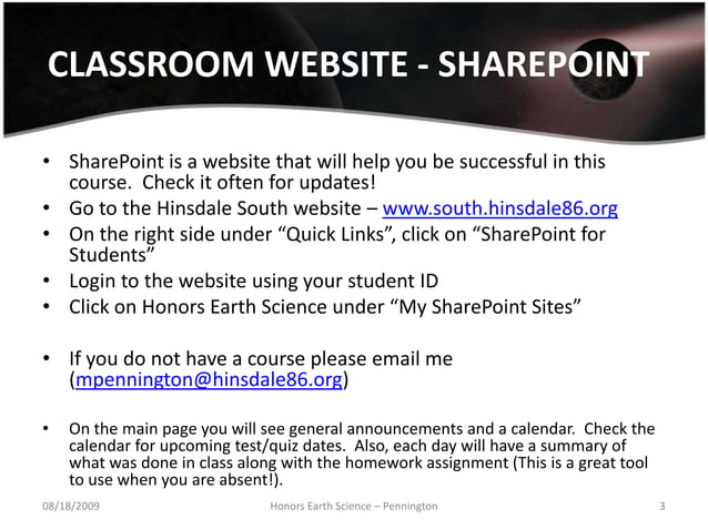 Honors Earth Science Introduction | PPT