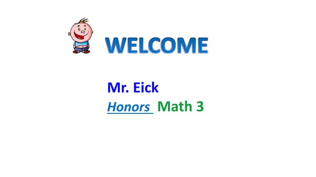 Honors math 3 intro 2017 | PPT
