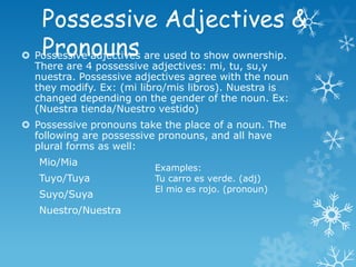 Honors spanish 4 grammar book | PPT