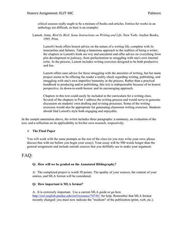 Honors student assignment | PDF