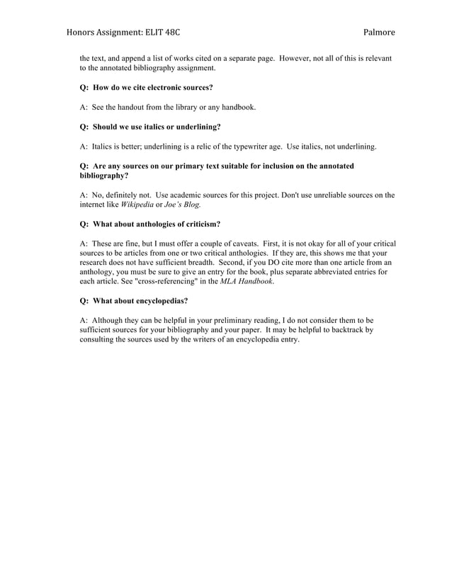 Honors student assignment | PDF