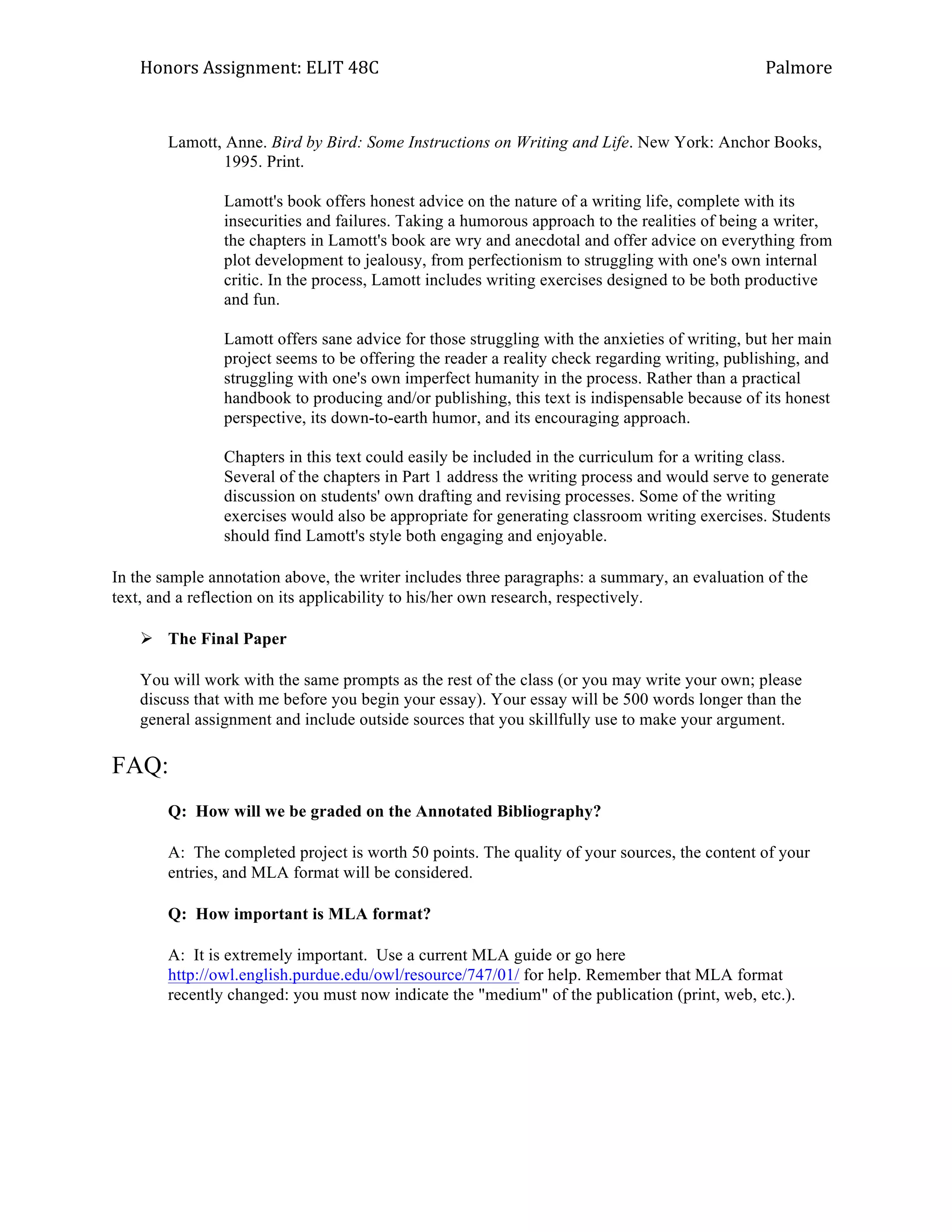 Honors student assignment | PDF