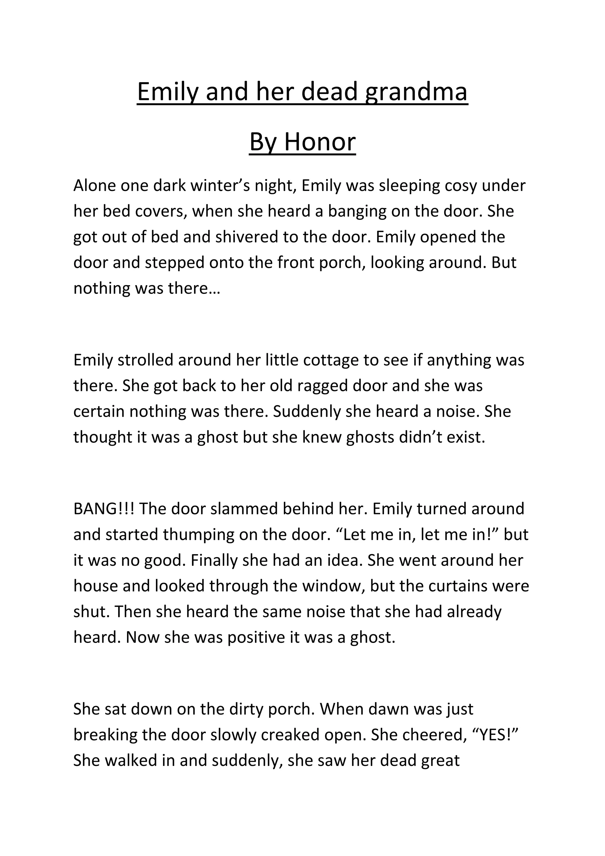 Honor's suspense story | PDF