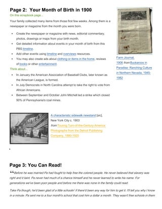 Honors unit 1 enrichment instructions | DOCX