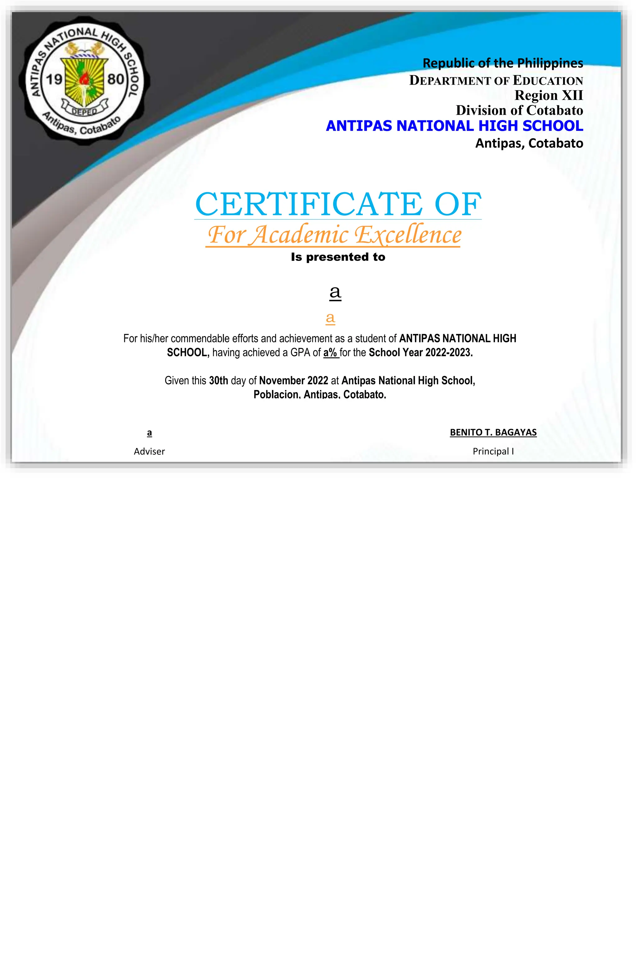 honors word SHS honors word SHS layout cert | PDF