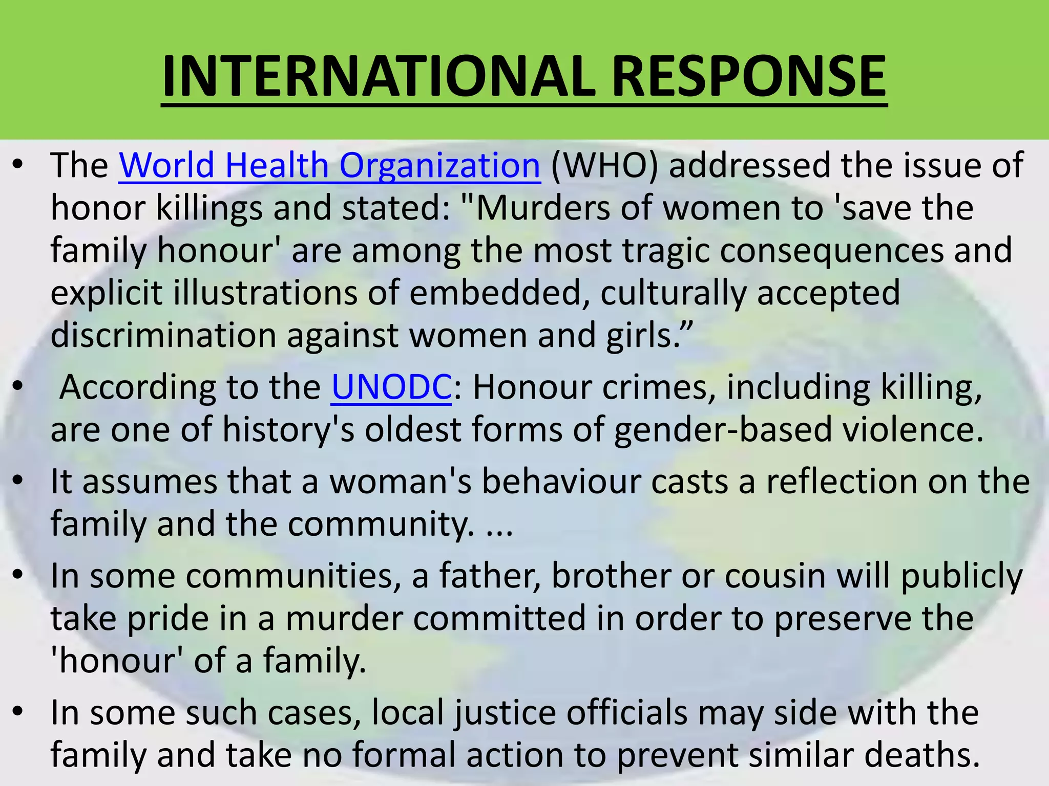Honor killing | PPTX