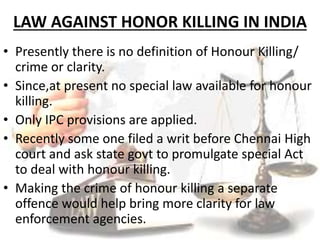 Honor killing | PPTX