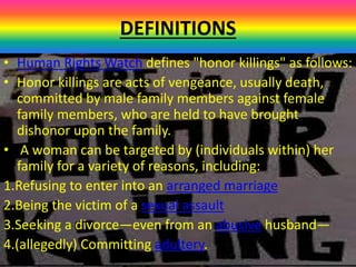Honor killing | PPTX