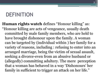 Honour Killing Causes, Impacts, Justice.pptx