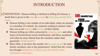 Honour killing in india | PPT