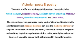 Honours 3rd year victorian poetry | PPTX