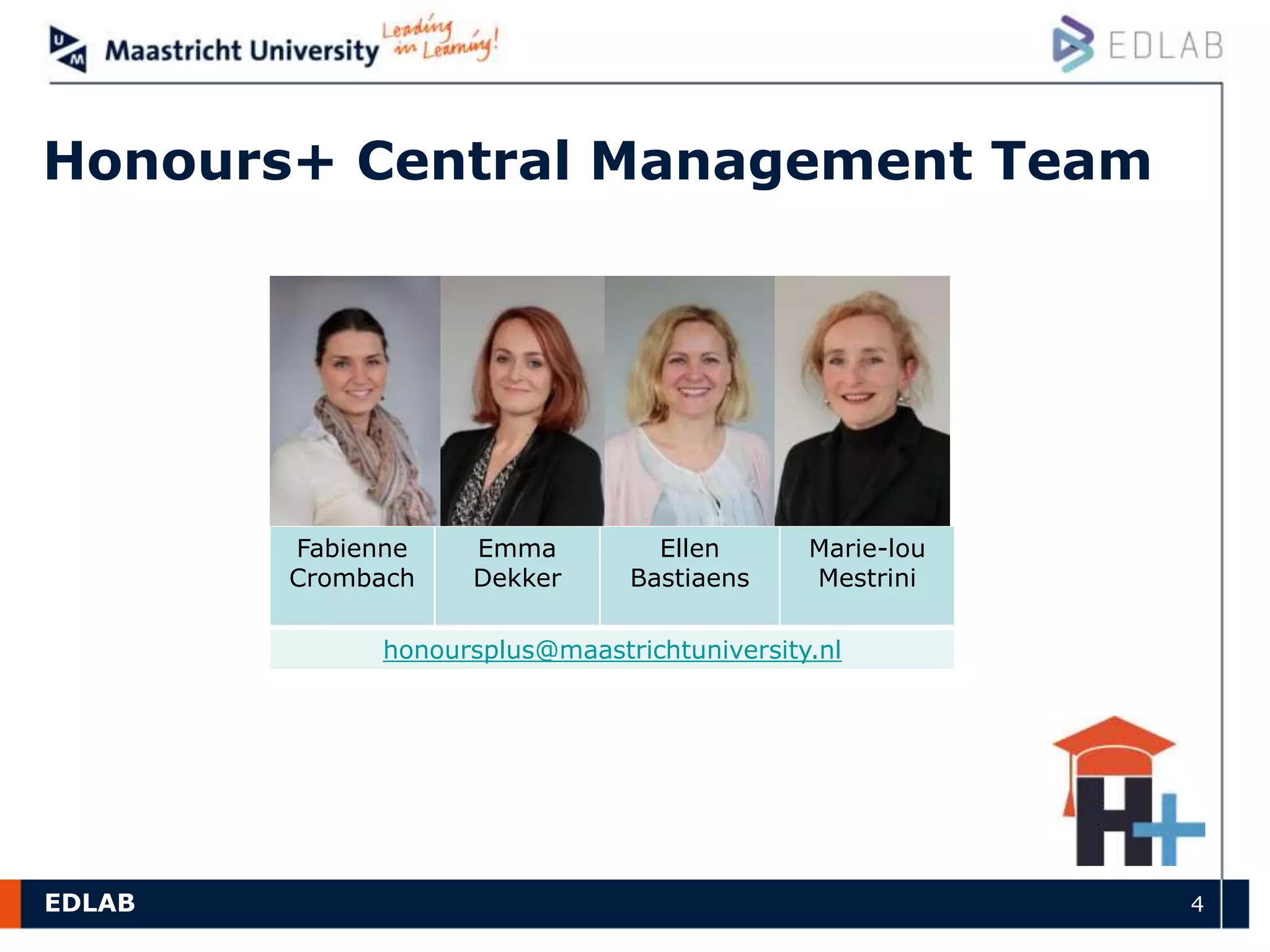 Honours+ Programme Information | PPT