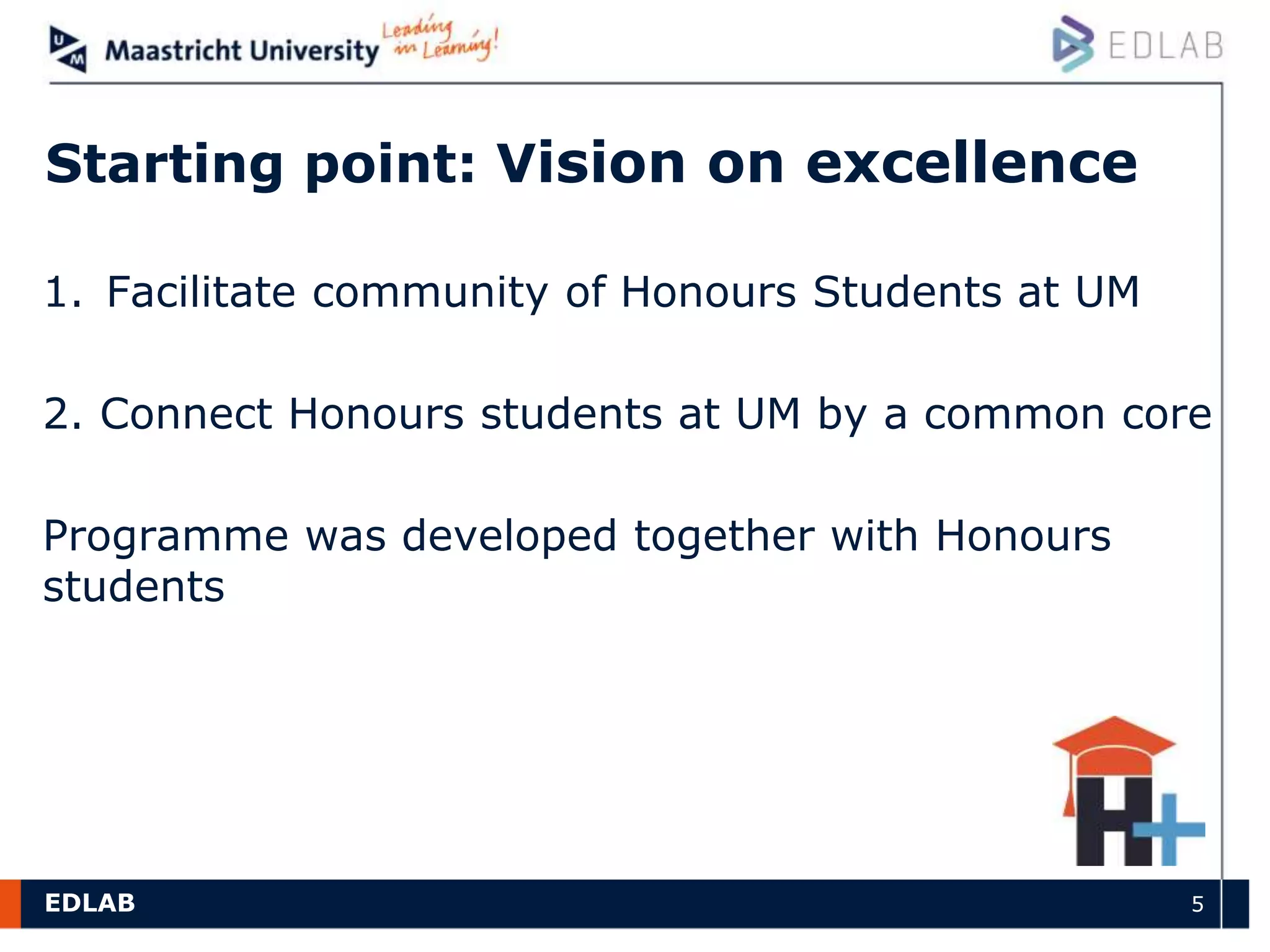 Honours+ Programme Information | PPT