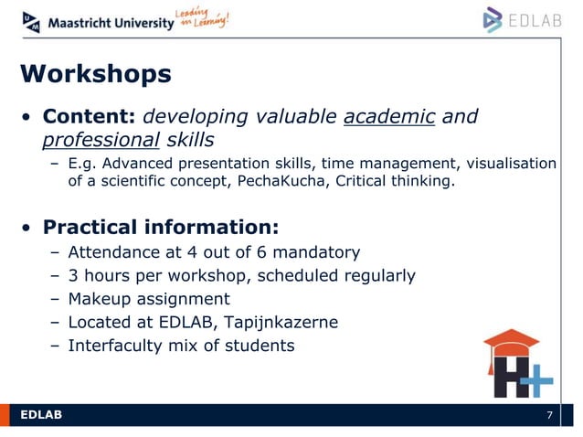 Honours+ Programme Information | PPT