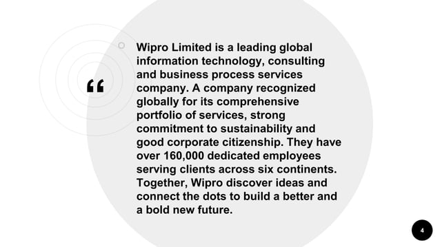WIPRO Fundamental Analysis | PPT
