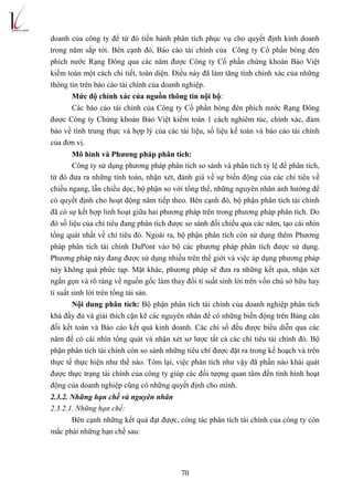 Đề tài phân tích tài chính công ty Rạng Đông, ĐIỂM 8 | PDF