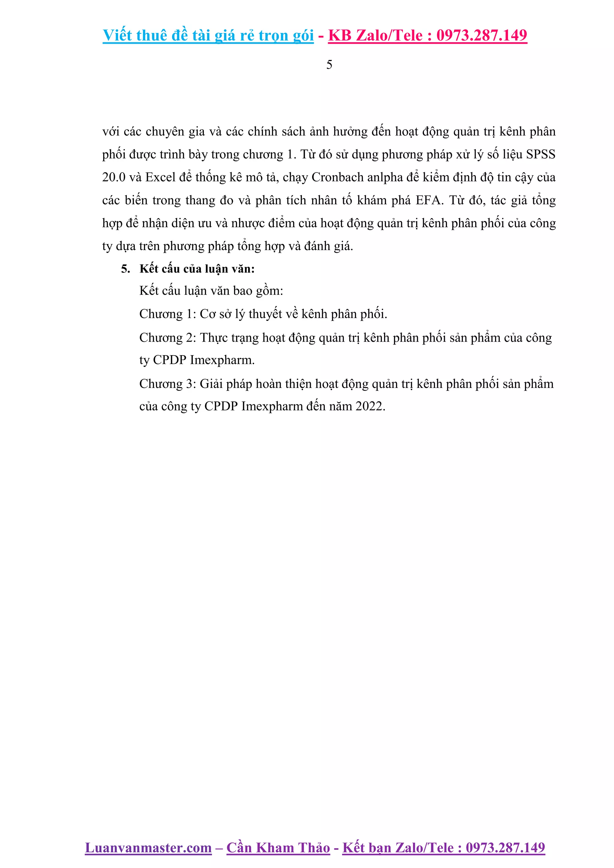 Hoàn Thiện Hoạt Động Quản Trị Kênh Phân Phối Sản Phẩm Của Công Ty Dược Phẩm Imexpharm.doc
