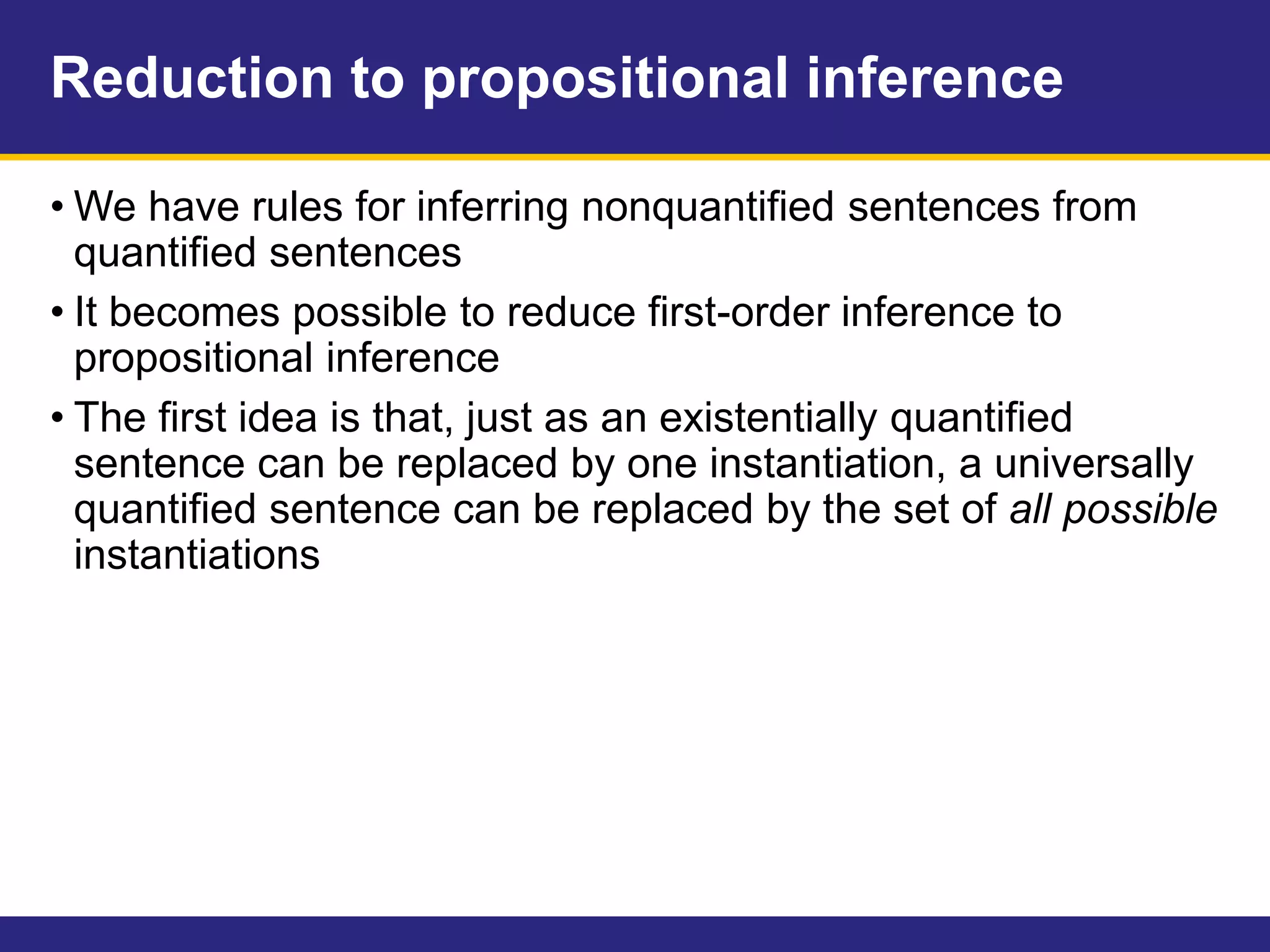 Inference in First-Order Logic | PPTX
